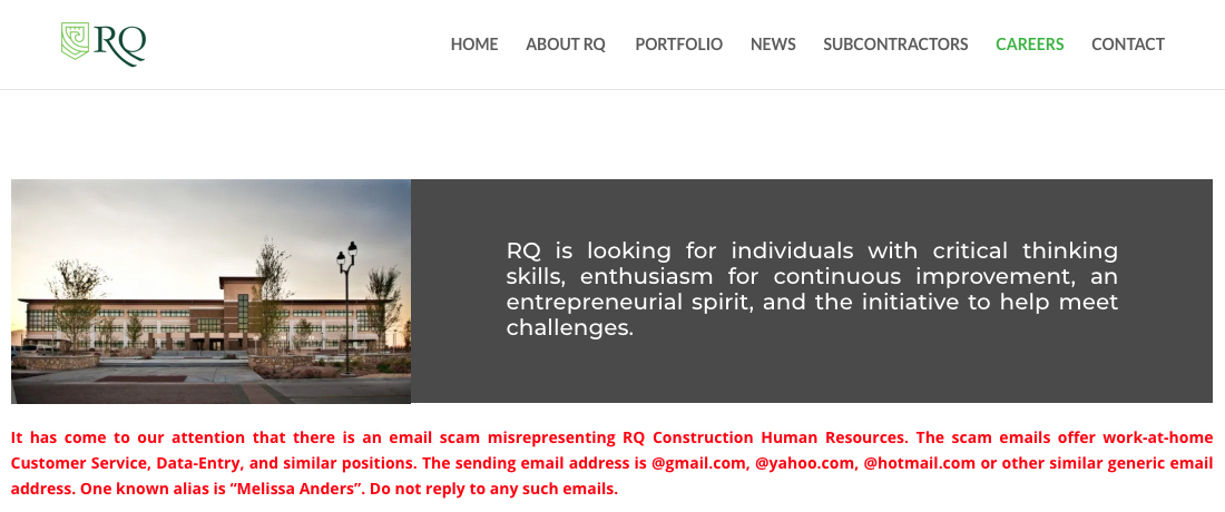 RQ Construction Login - RQ Construction